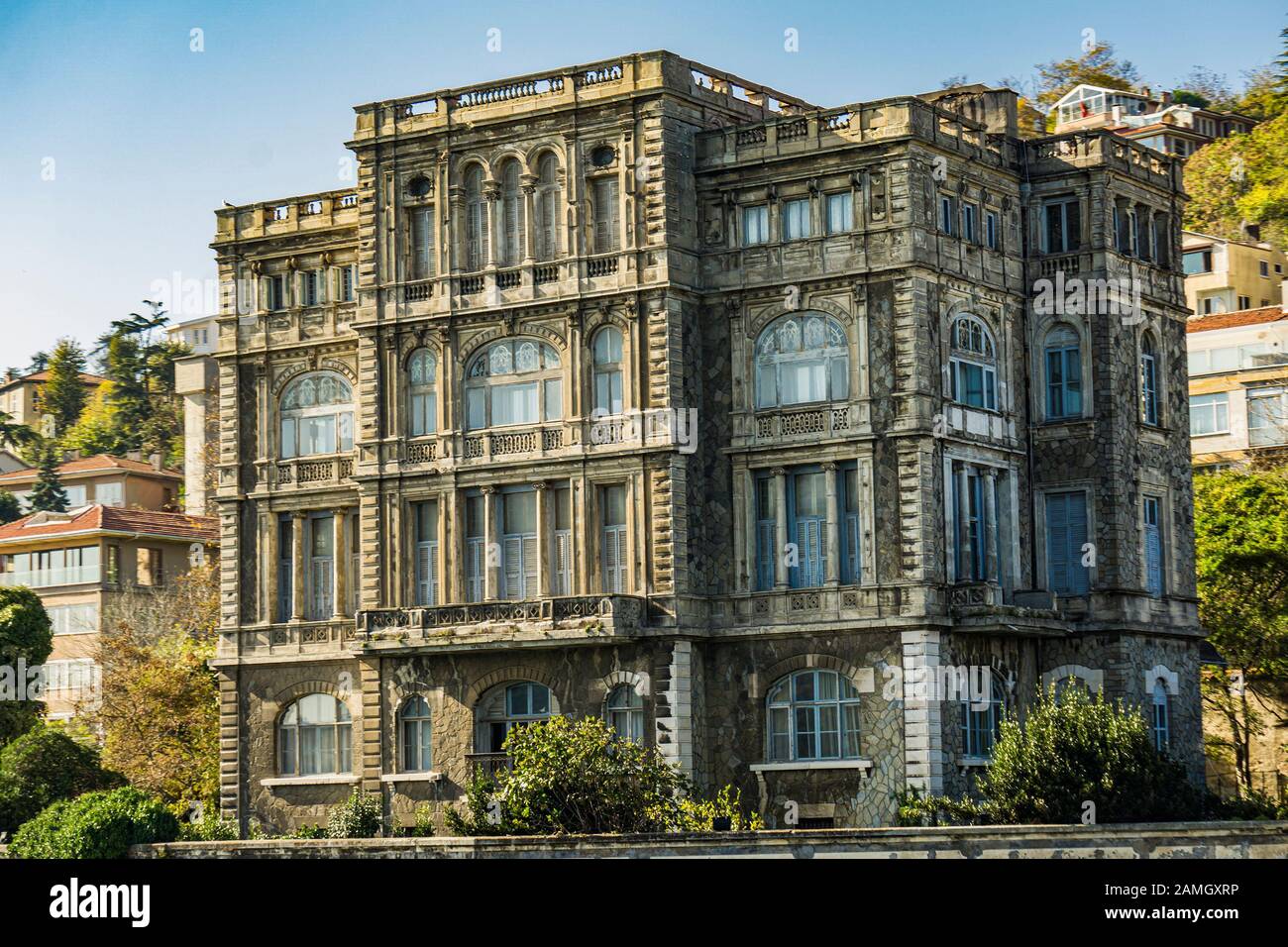 Zeki Pasa Yalisi building in Istanbul, Turkey. It is an XIX century ...