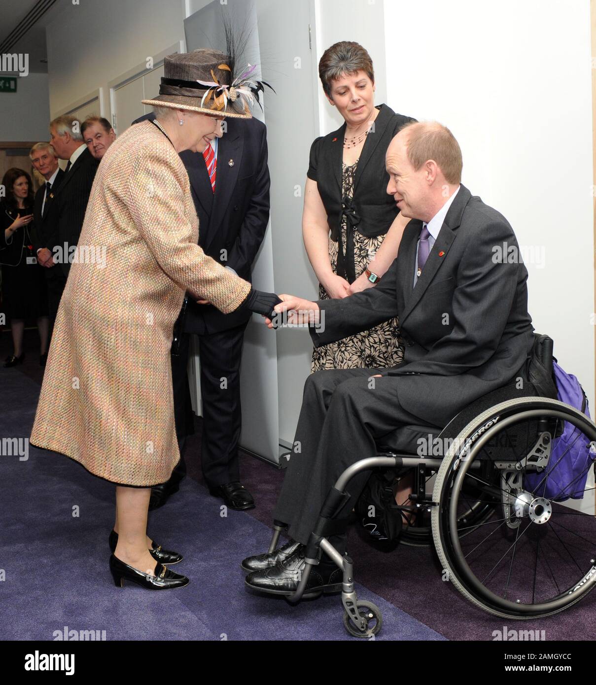 Allen Parton former Royal Navy Chief petty Officer meeting H.M. The ...