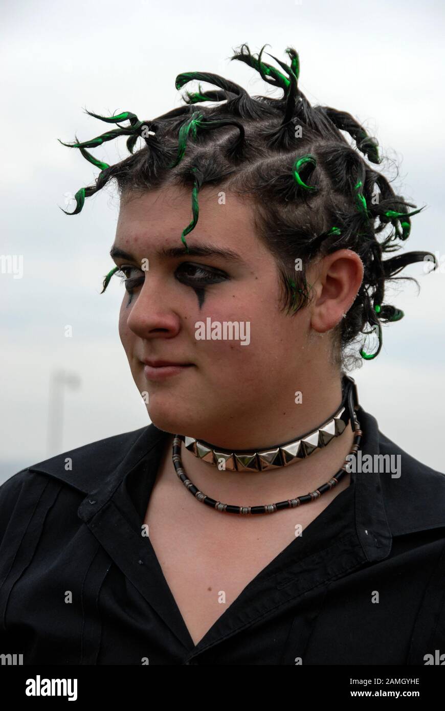 Goth Convention weekend at Whitby, North Yorkshire in Britain Hundreds ...