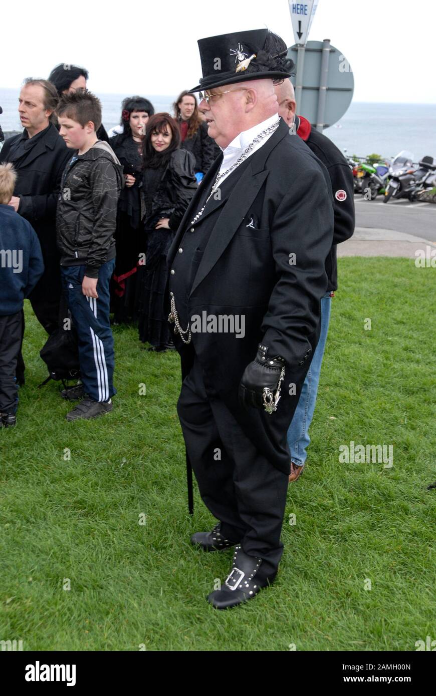 Goth Convention weekend at Whitby, North Yorkshire in Britain Hundreds ...