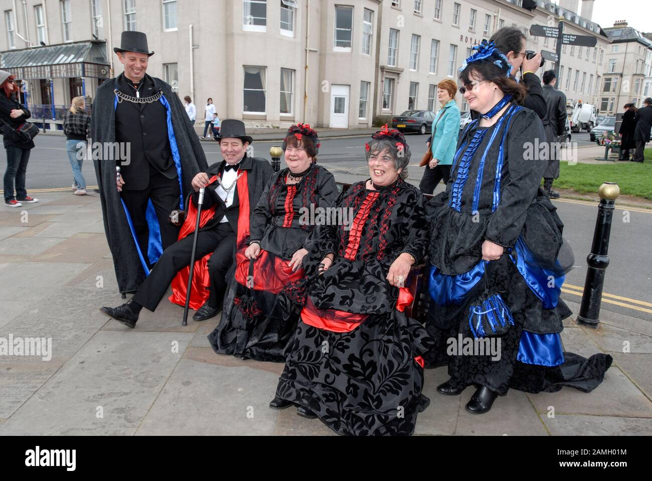 Goth Convention weekend at Whitby, North Yorkshire in Britain Hundreds ...