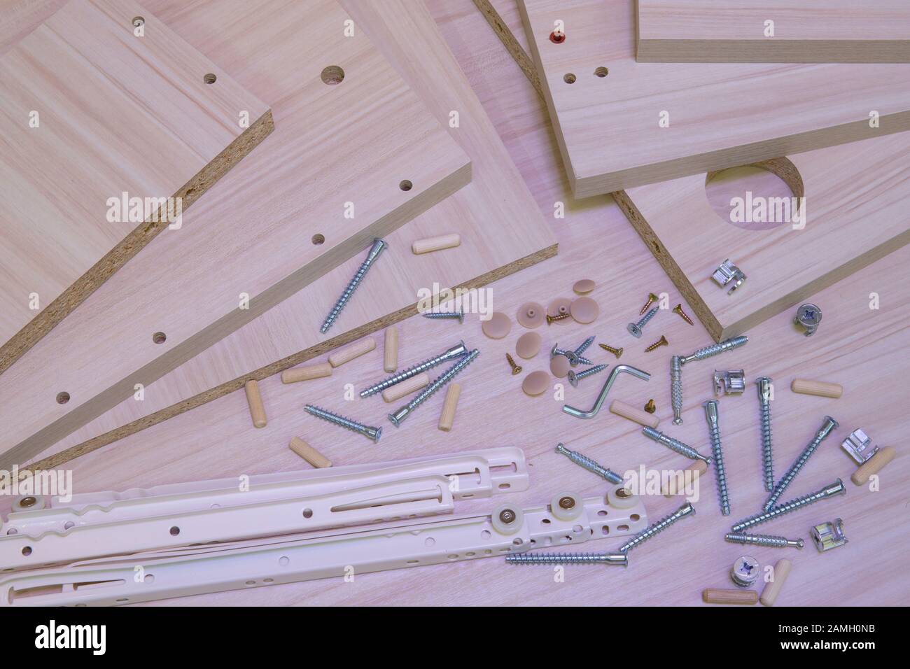 Furniture panels and accessories for the assembly of interior items ...