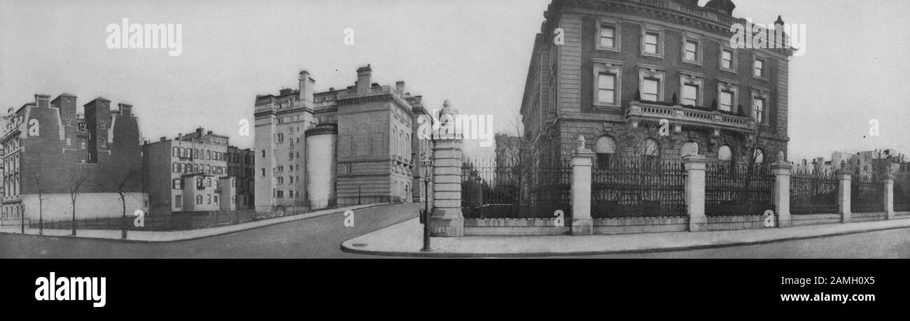 Panorama photograph of the andrew carnegie mansion hi-res stock ...