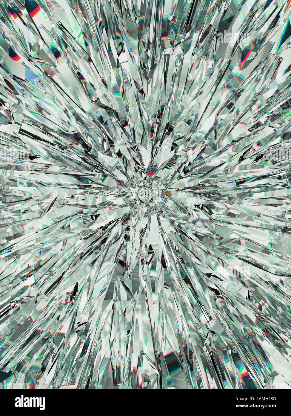 Gemstone or diamond texture closeup and kaleidoscope. 3d render, 3d ...