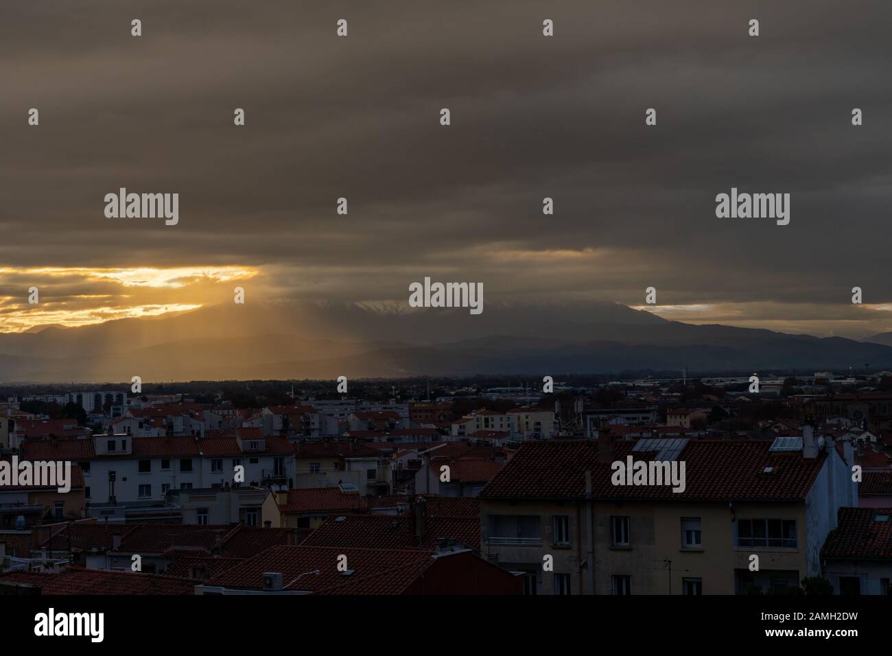 Perpignan france old ancient town hi-res stock photography and images ...