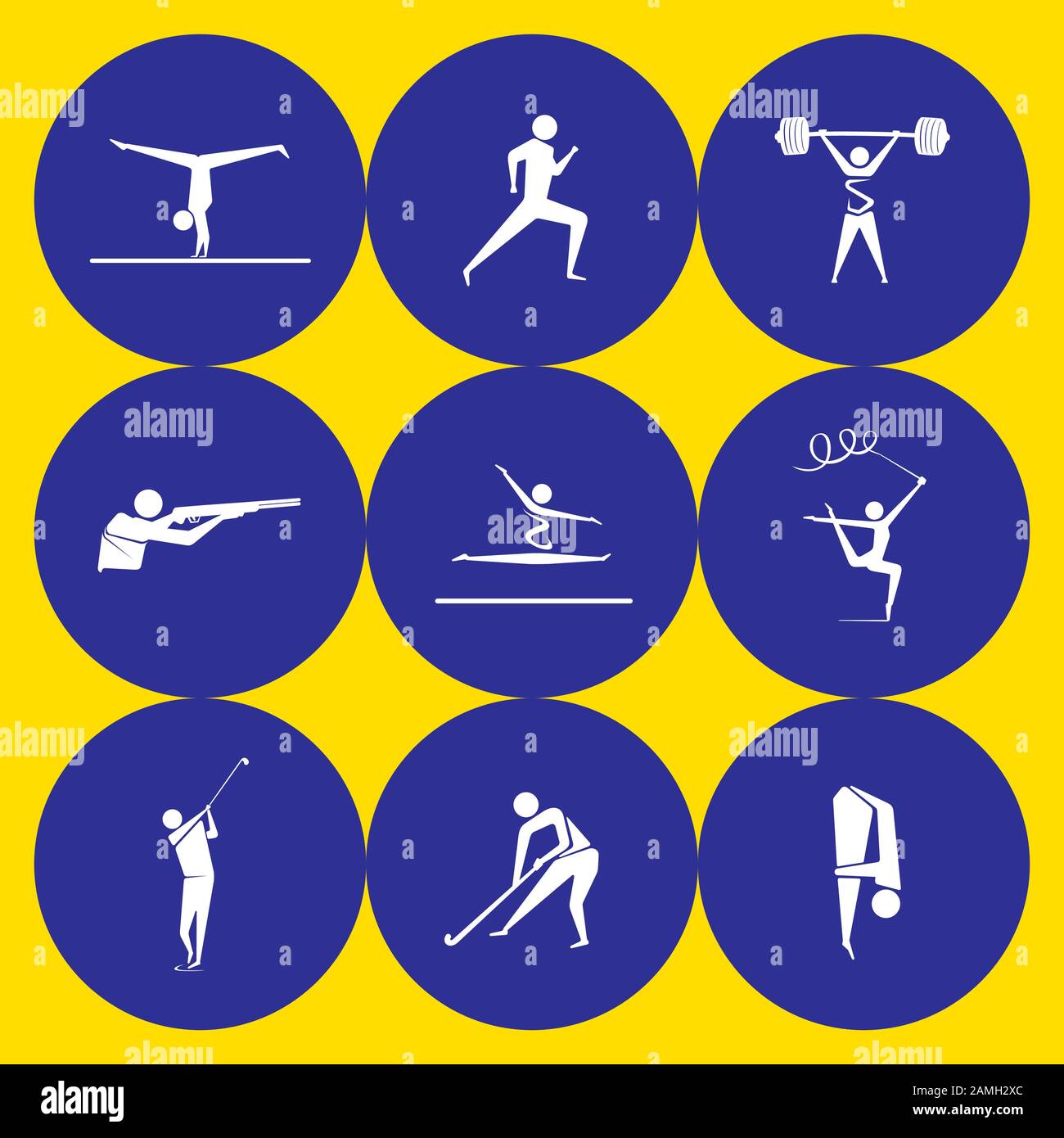 Summer Olympic sport icons set design. vector pictograph for web, print ...