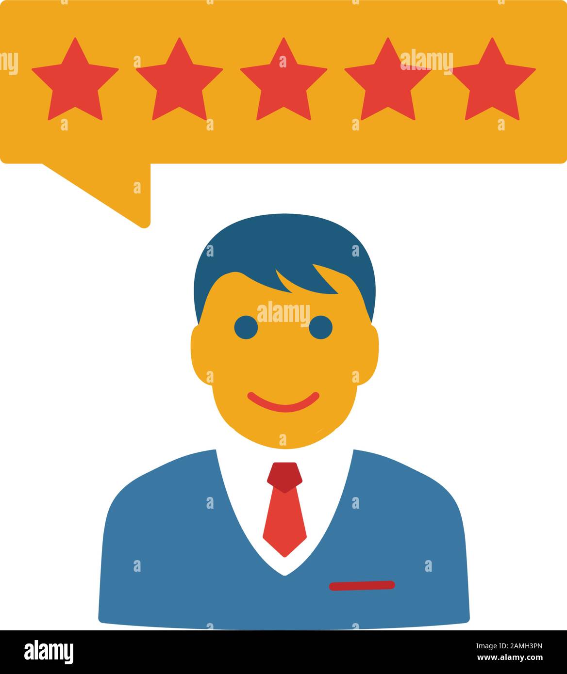 Satisfaction icon. Simple flat element from customer service collection ...