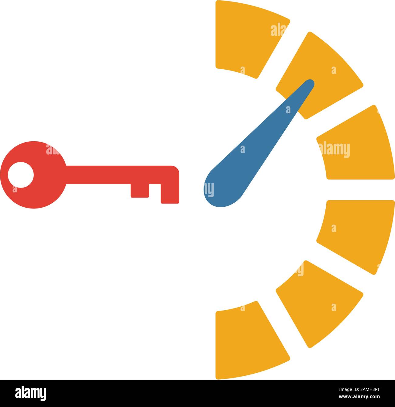 Key Performance icon. Simple flat element from customer service ...
