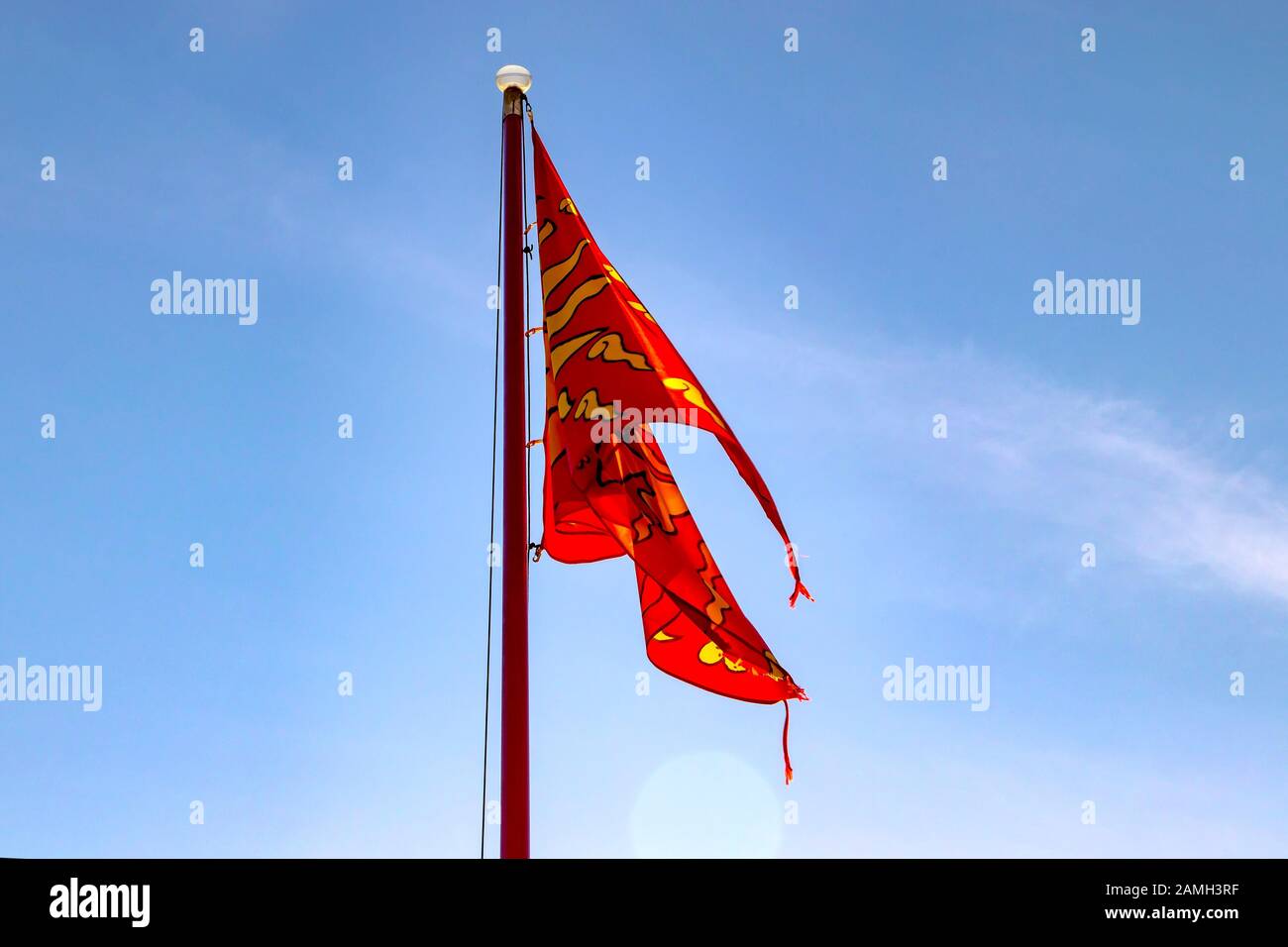 Hungarian flags in buda castle hi-res stock photography and images - Alamy