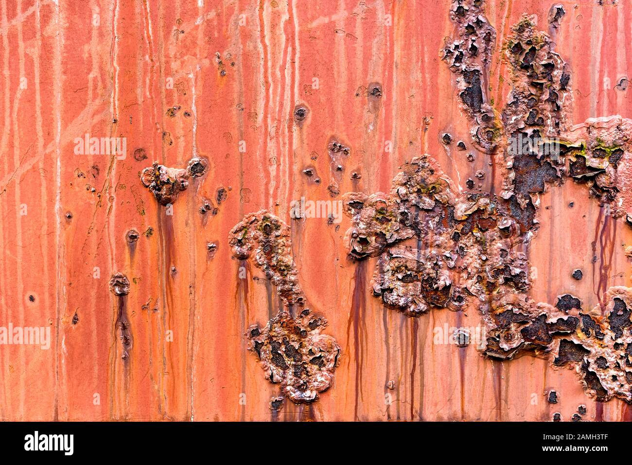 Red Rusted Metal Texture