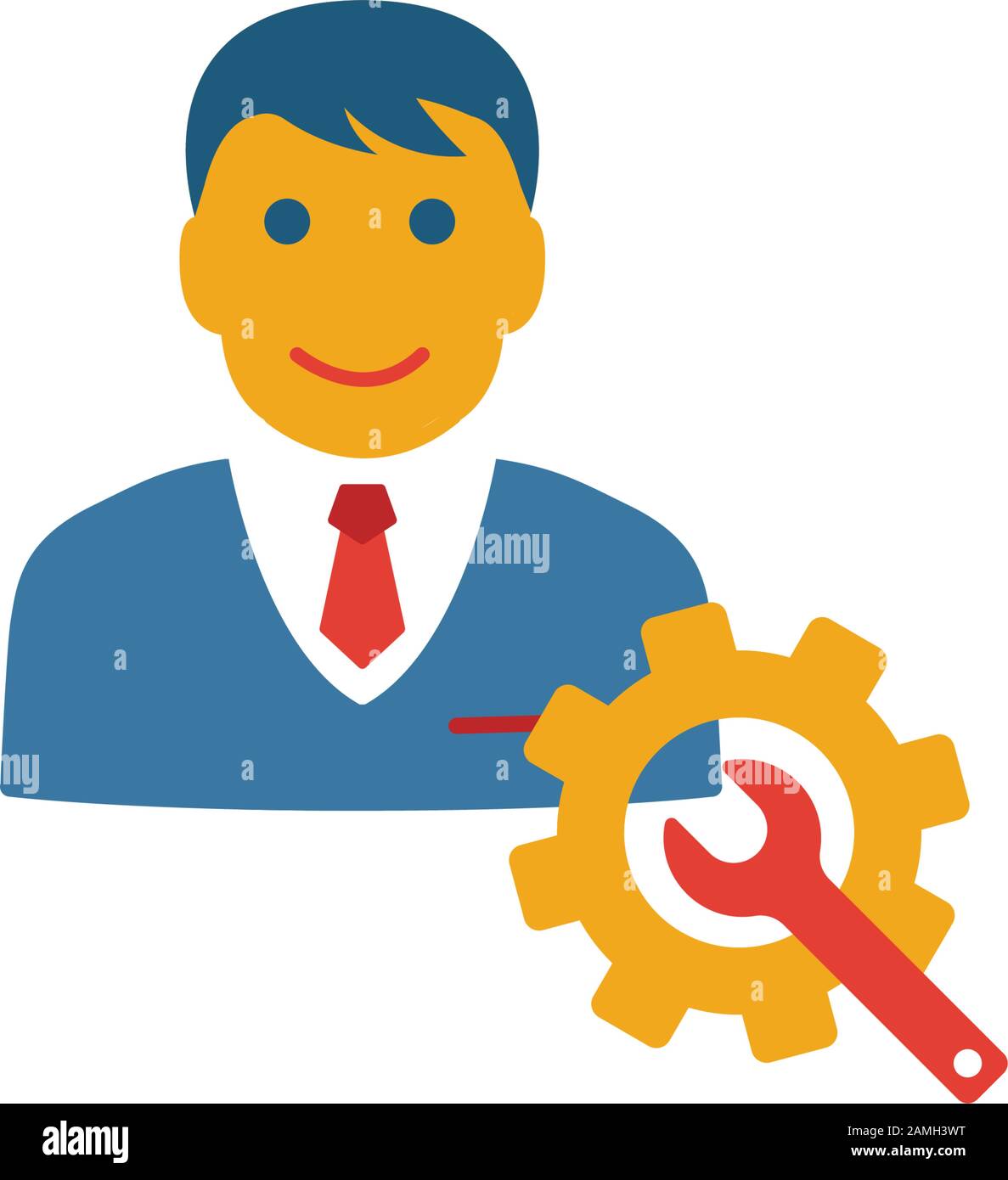 Troubleshooting icon. Simple flat element from customer service ...