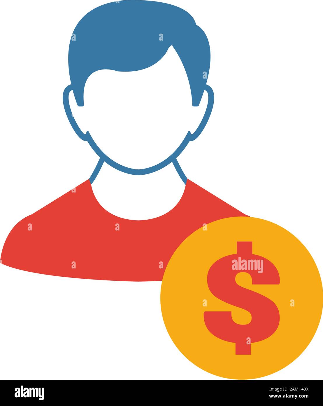Backer icon. Simple flat element from crowdfunding collection. Creative ...