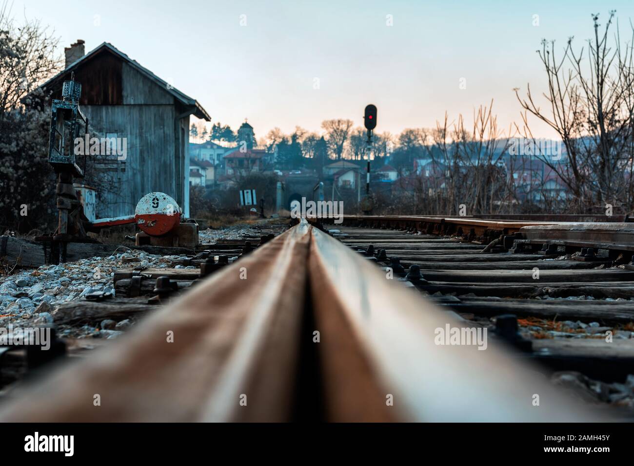 Abandoned railroad switch house in hi-res stock photography and images ...