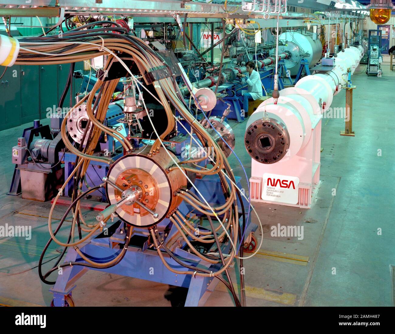 Photograph of the Electric Arc Shock Tube's driver, which has been ...