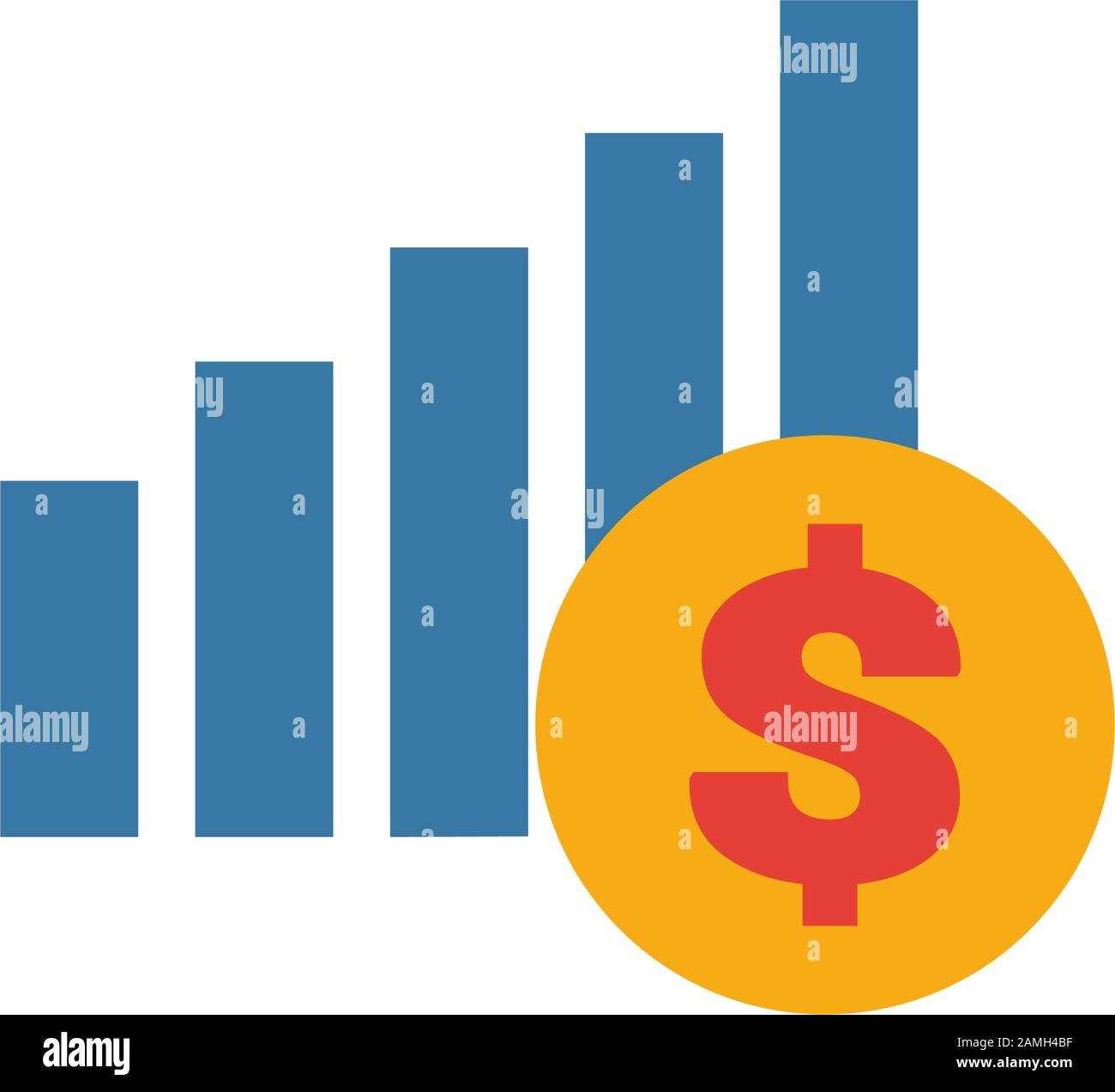 Revenue icon. Simple flat element from crowdfunding collection ...