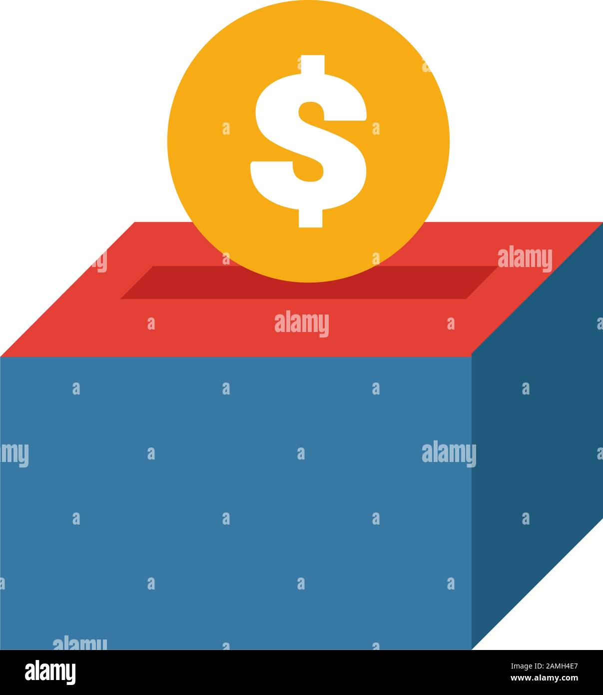 Donation icon. Simple flat element from crowdfunding collection ...