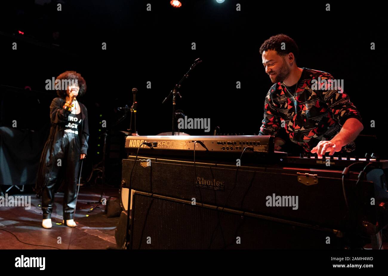 New York, NY - January 9, 2020: Madison McFerrin performs with Taylor ...
