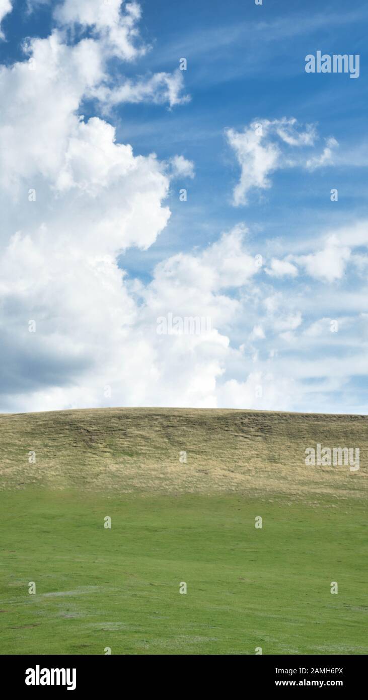 green hill phone screen Stock Photo - Alamy