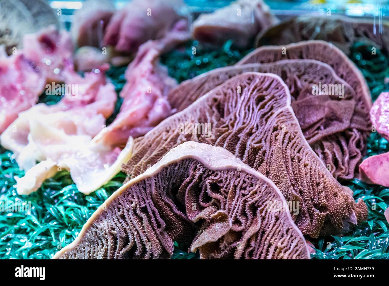 closeup of fresh tripe for sale Stock Photo - Alamy