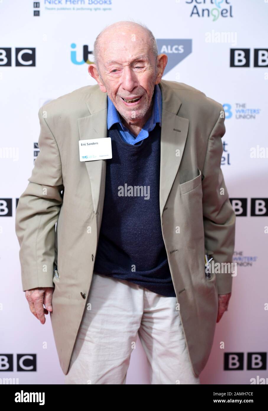 Eric Sanders arrives at The Writers' Guild Awards 2020 held at the ...