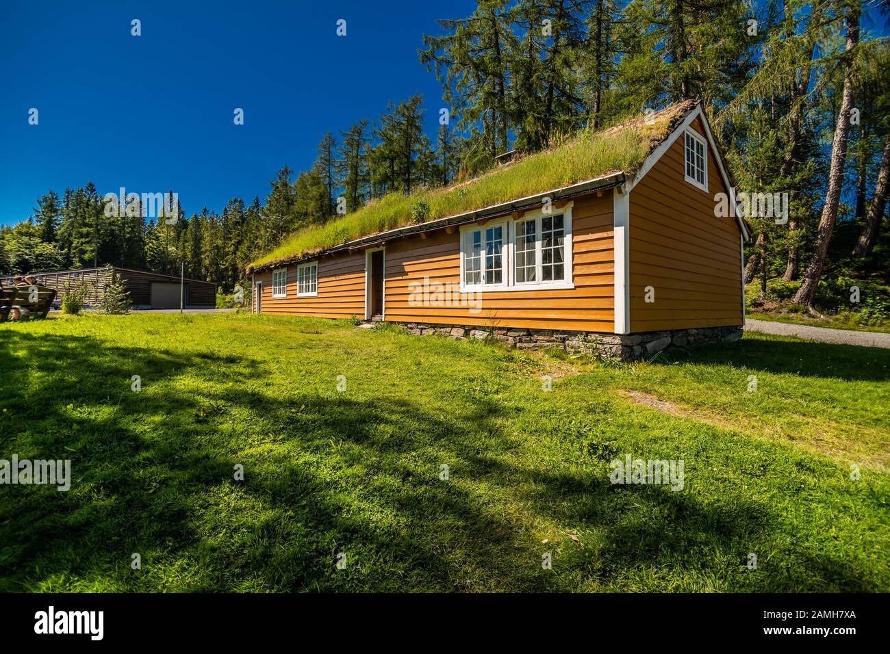 ALESUND, NORWAY - JUNE, 2019: Sunnmore museum, open air museum with ...