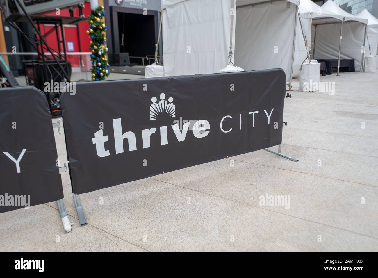 Kaiser Permanente Thrive City sign in the Mission Bay neighborhood of ...