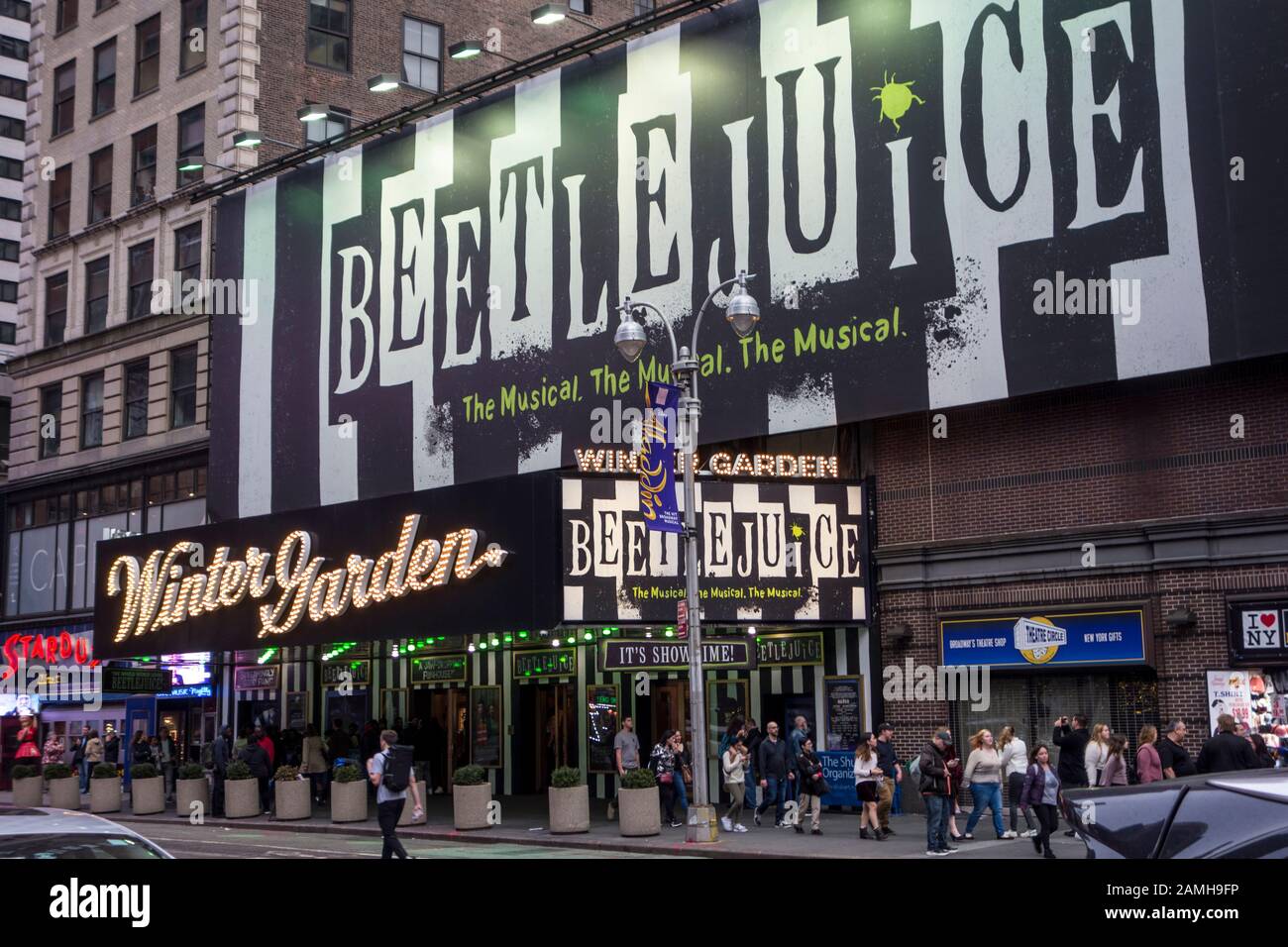 Beetlejuice at the Winter Garden Theatre, New York City, NY, USA Stock ...