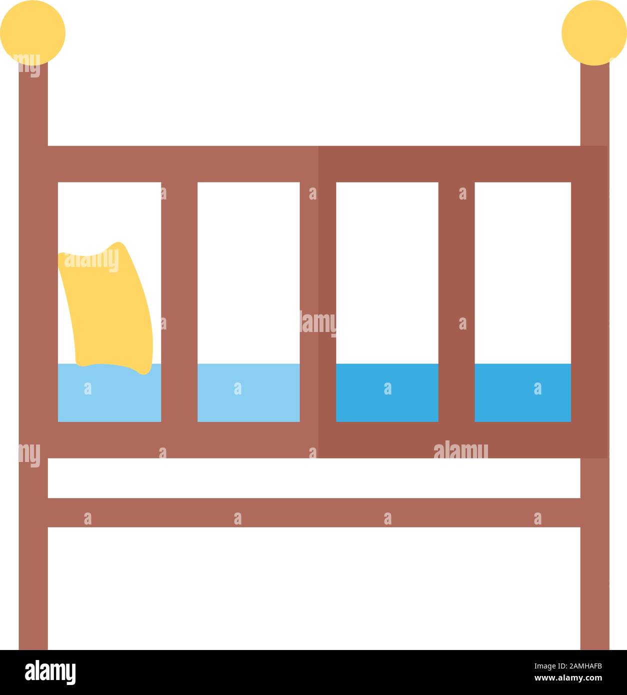Baby cradle cartoon icon hi-res stock photography and images - Alamy