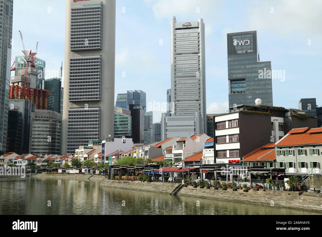 The Singapore River and Boat Quay, Singapore Stock Photo - Alamy