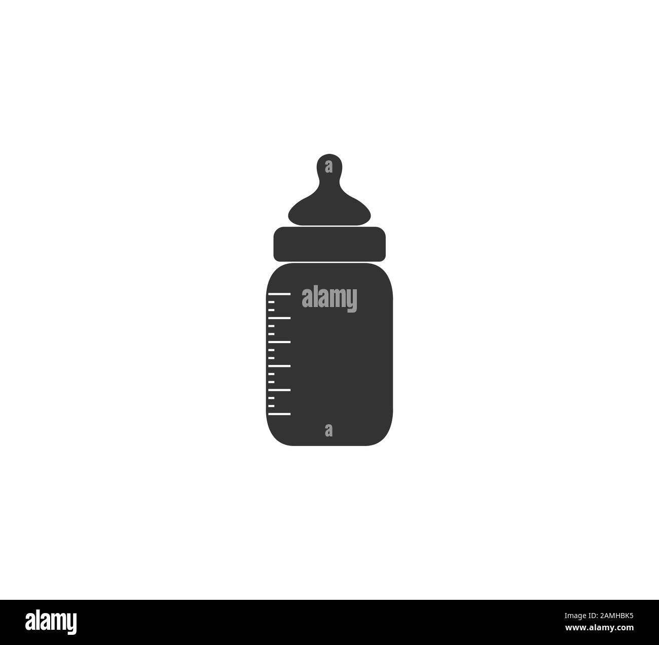 Baby Bottle icon. Vector illustration, flat design Stock Vector Image ...