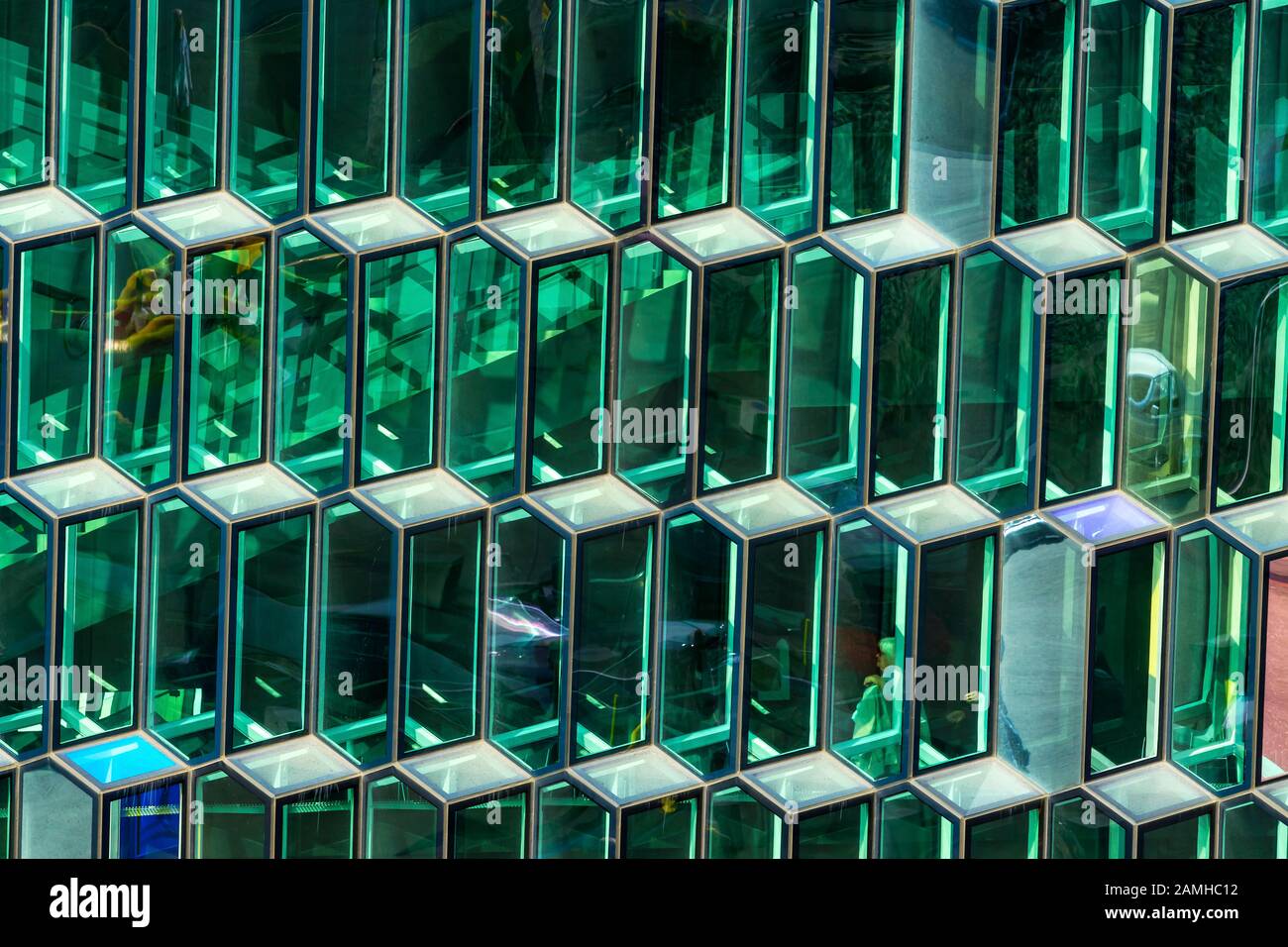 Geometric shaped glass panels hi-res stock photography and images - Alamy