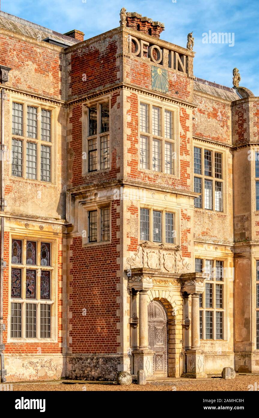 The south front of Felbrigg Hall in Norfolk. PHOTOGRAPHED FROM PUBLIC ...
