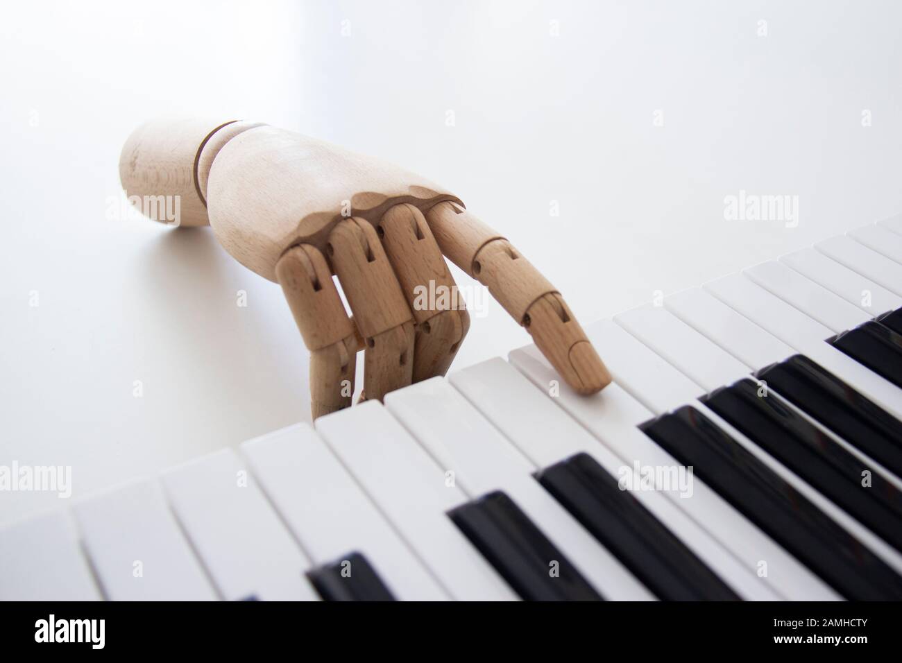 Top view playing piano keyboard hi-res stock photography and images - Alamy