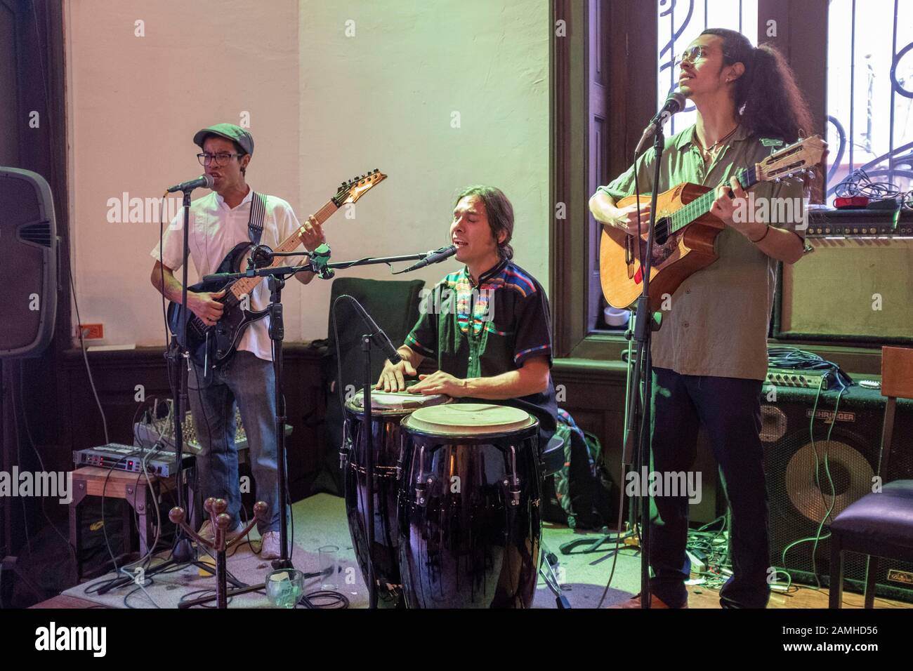 Band playing in restaurant. Guanajuato, Mexico Stock Photo - Alamy