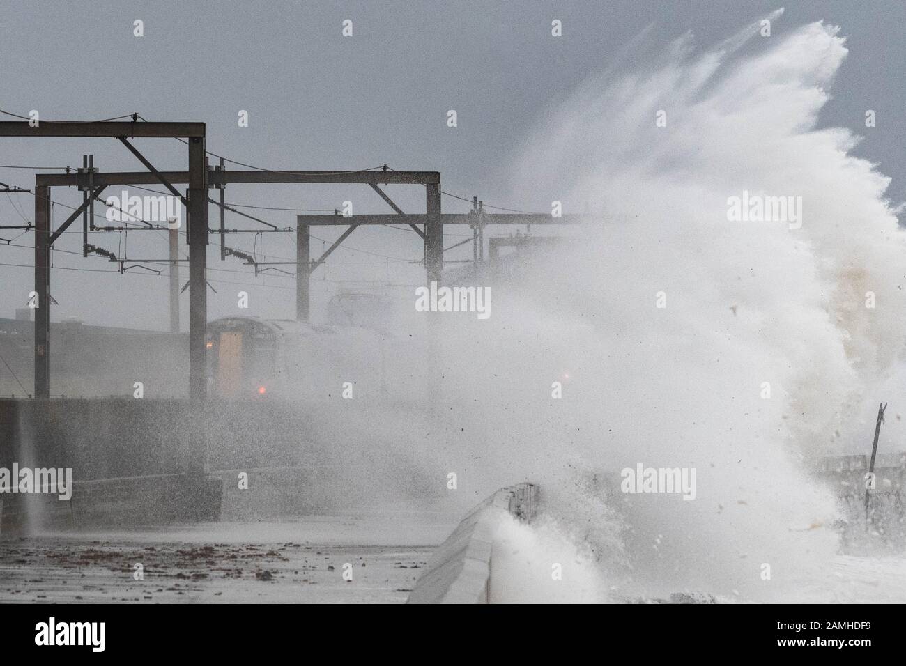 Waves scotrail train hi-res stock photography and images - Alamy