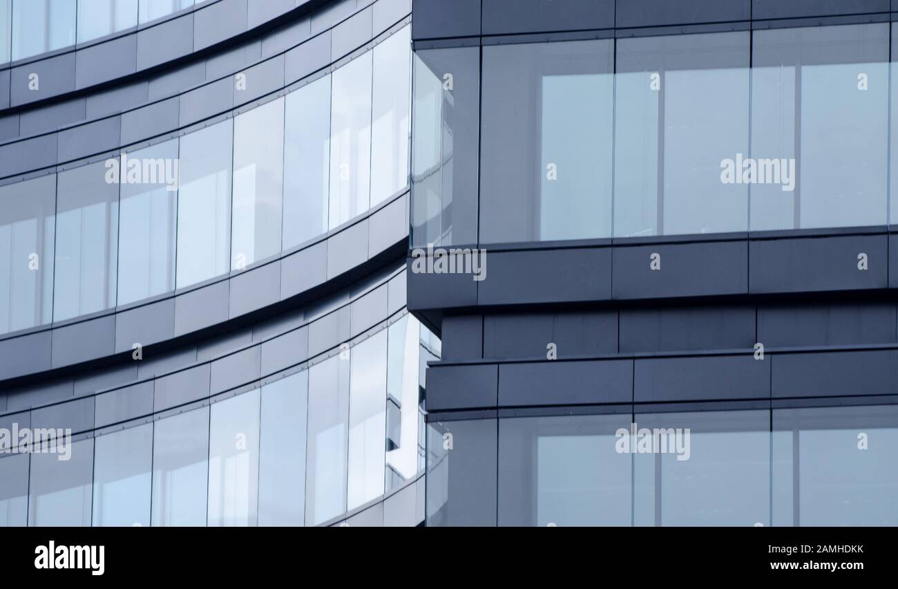 Geometric pattern from part of building facade. Modern architecture of ...
