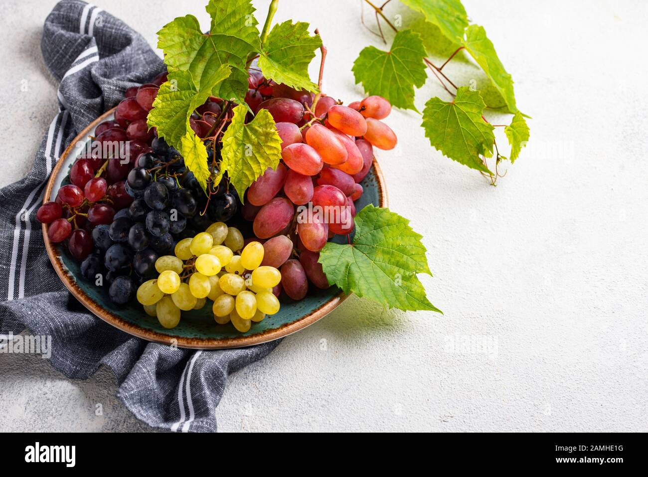 Assortment of different sort of grapes Stock Photo - Alamy