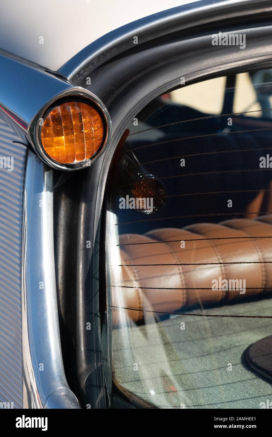 Classic car rear detail Stock Photo - Alamy