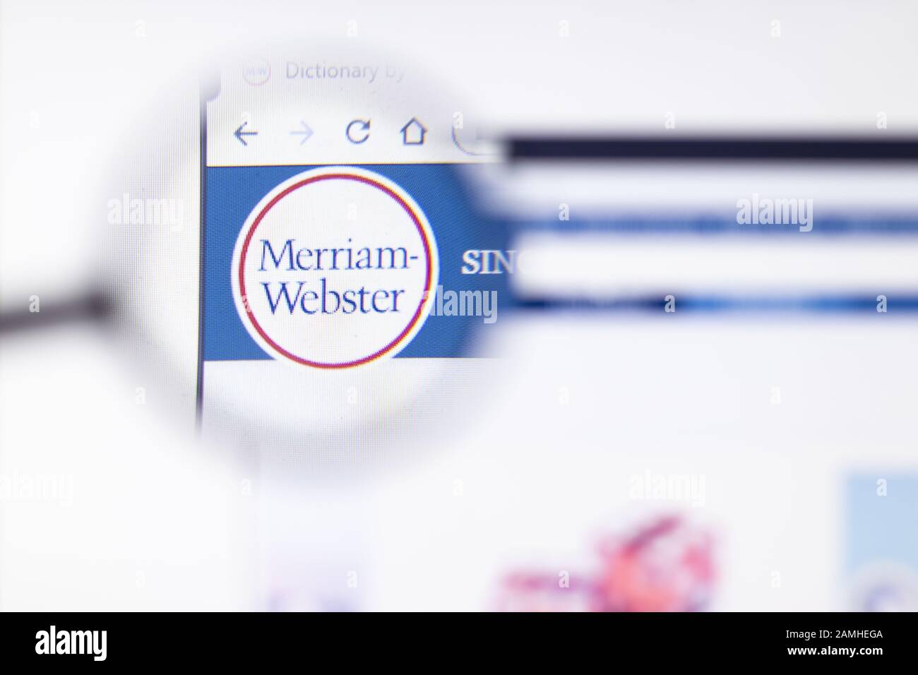 Merriam webster on computer hi-res stock photography and images - Alamy