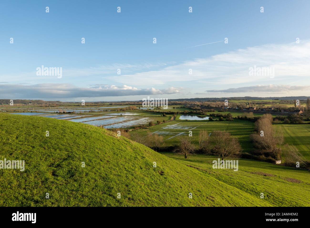 Burrow Mump, Burrowbridge, Somerset, UK Stock Photo - Alamy