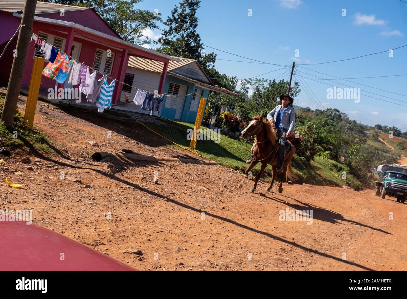Small town, rural Cuba Stock Photo - Alamy