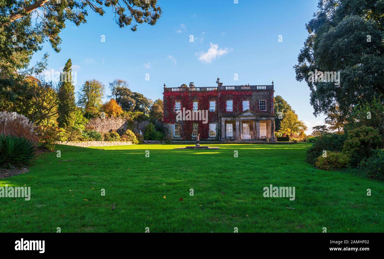 Image of an Irish residence with spacious garden Stock Photo - Alamy