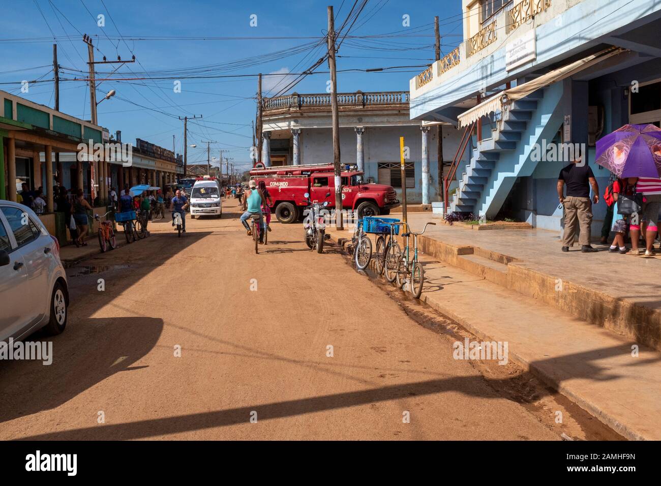 Small town in Cuba Stock Photo - Alamy