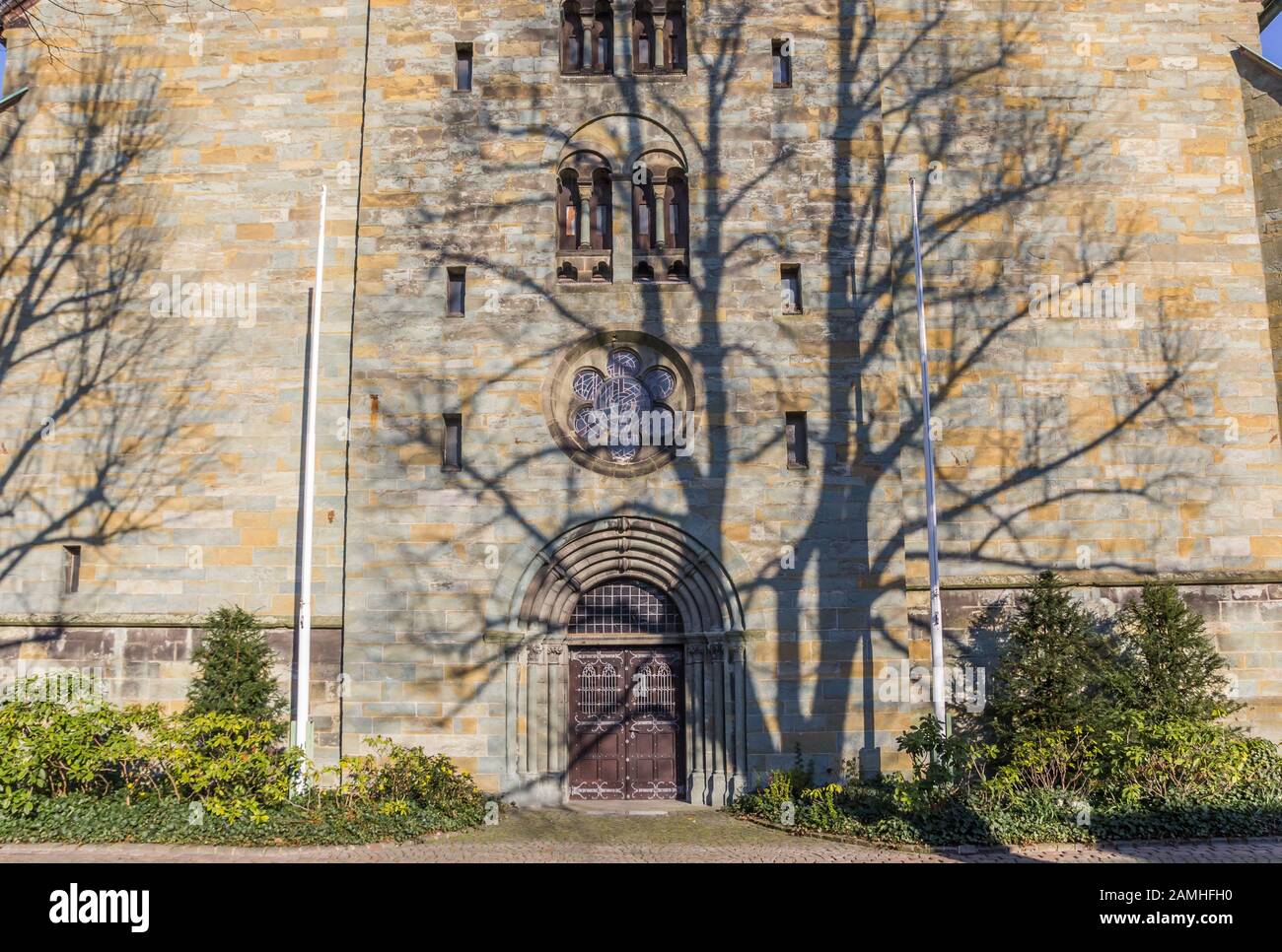 Entrance to the St. Walburga church in Werl, Germany Stock Photo - Alamy