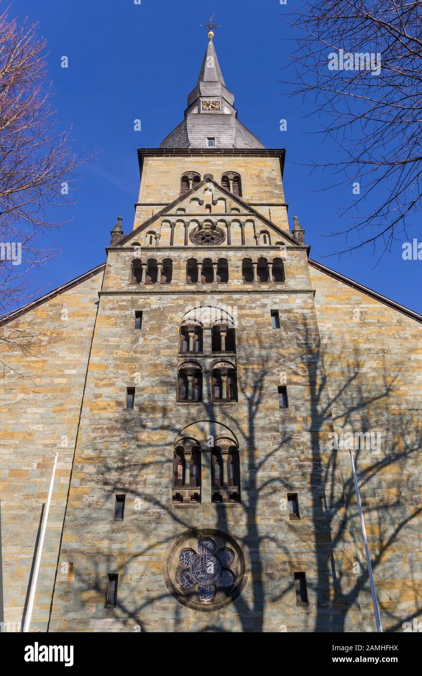 Tower of the St. Walburga church in Werl, Germany Stock Photo - Alamy