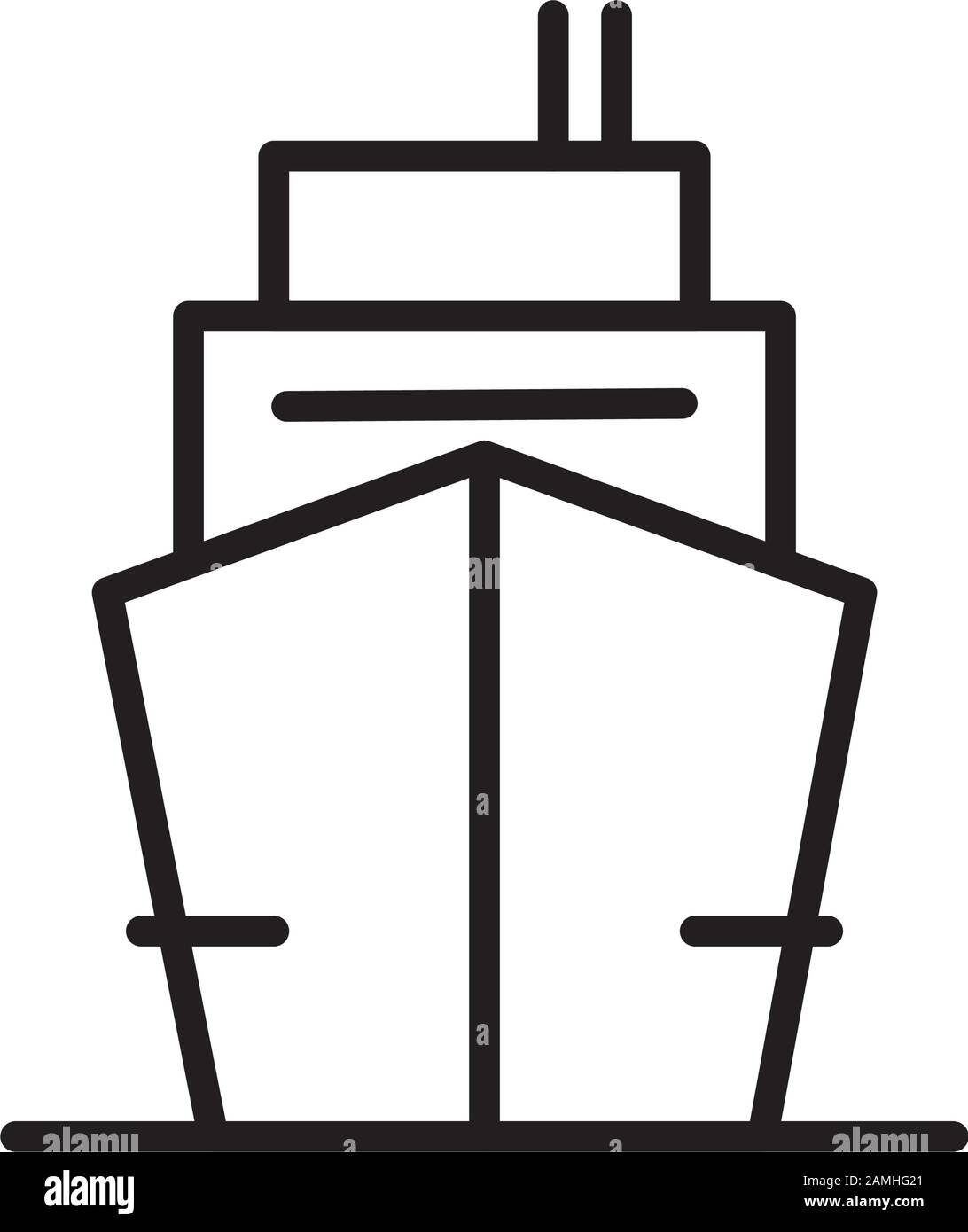 sea ship transport linear design Stock Vector Image & Art - Alamy