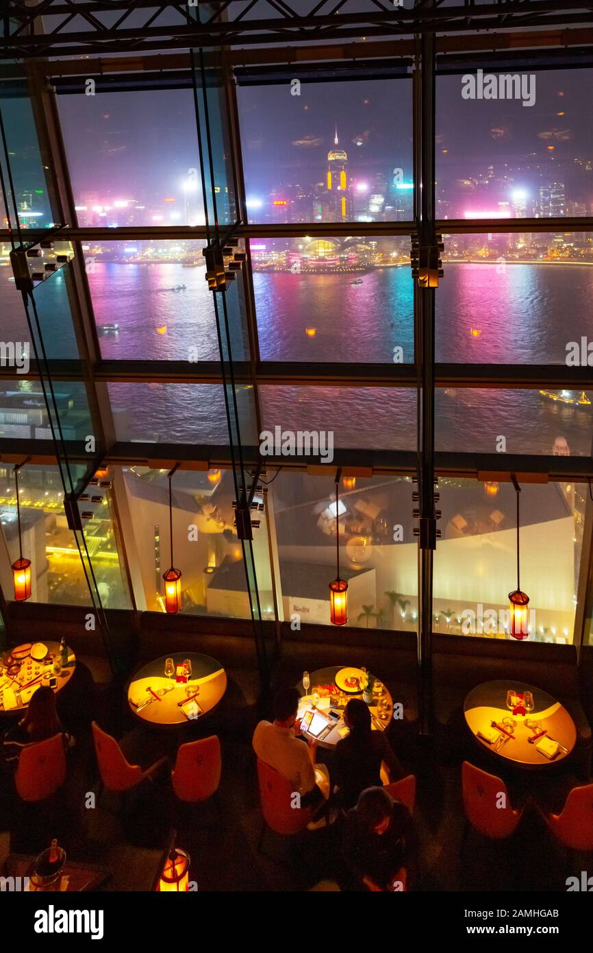 Hong Kong restaurant - The Aqua Spirit restaurant and Bar with views ...