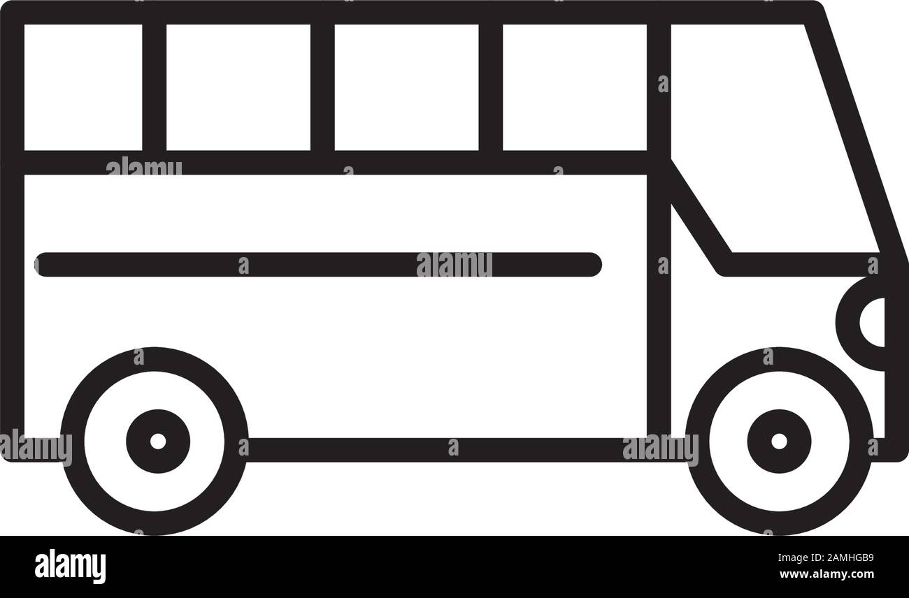 commercial bus transport linear design Stock Vector Image & Art - Alamy