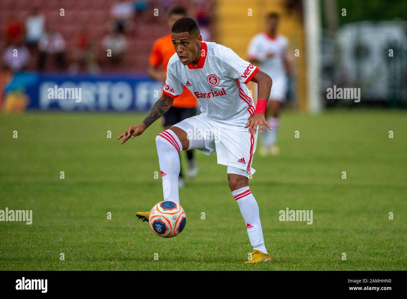 Porto Feliz, Brazil. 13th Jan, 2020. Matheus Monteiro do Internacional during Desportivo Brasil ...