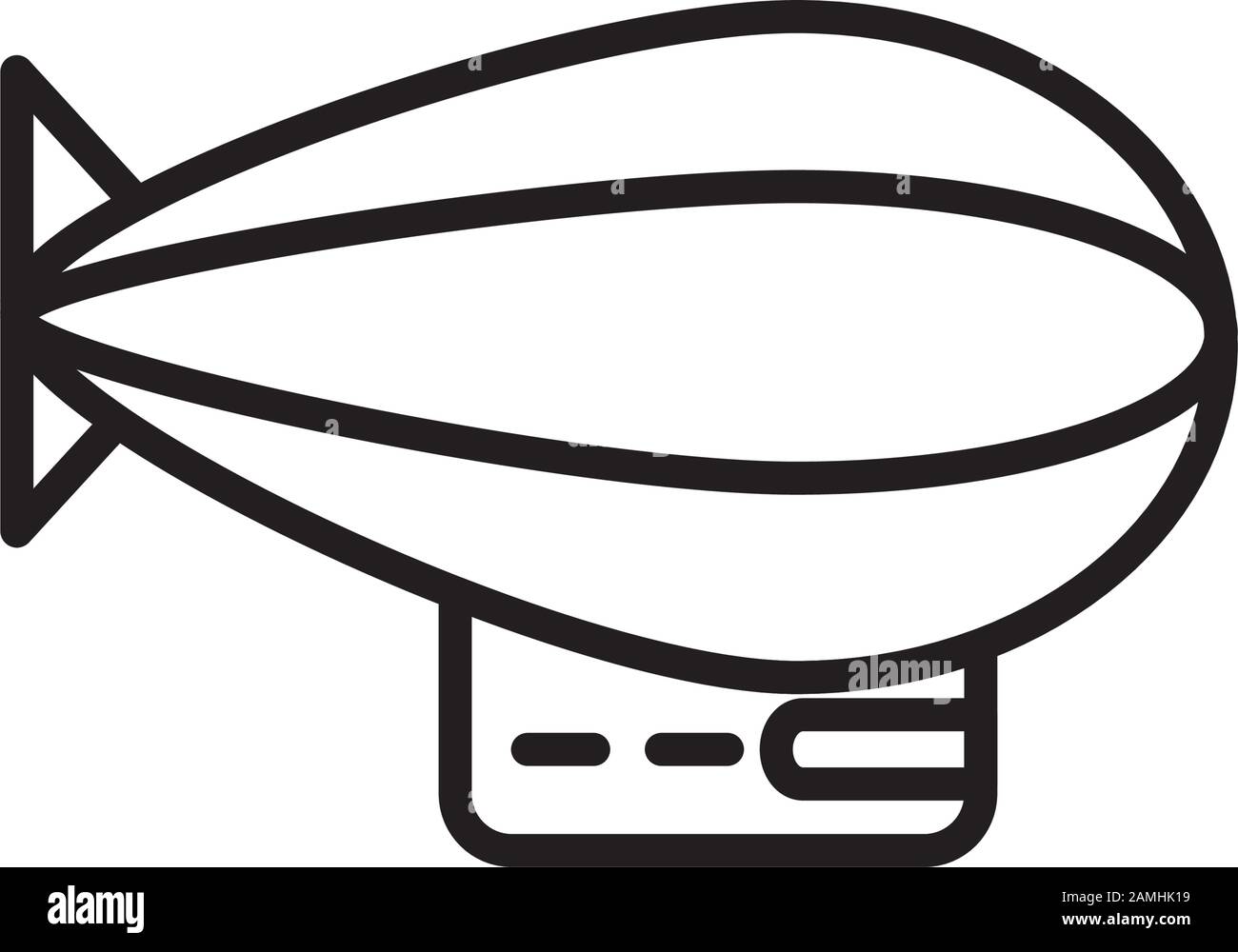 zeppelin airship transport linear design Stock Vector Image & Art - Alamy